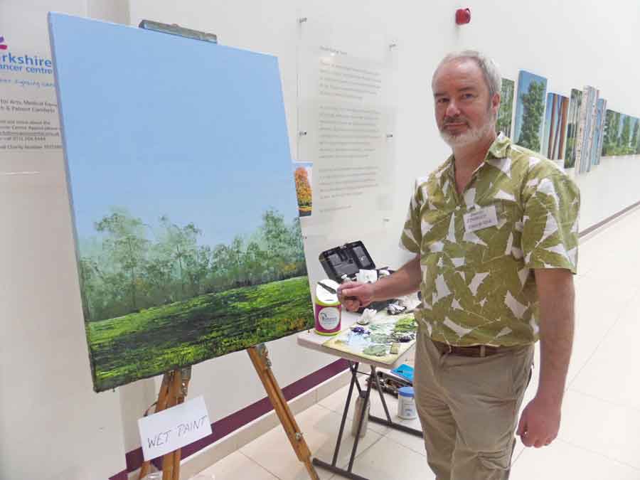 ARTIST DAVID BRINGS WOODLAND BEAUTY TO CANCER CENTRE WITH LIVE PAINTING ...