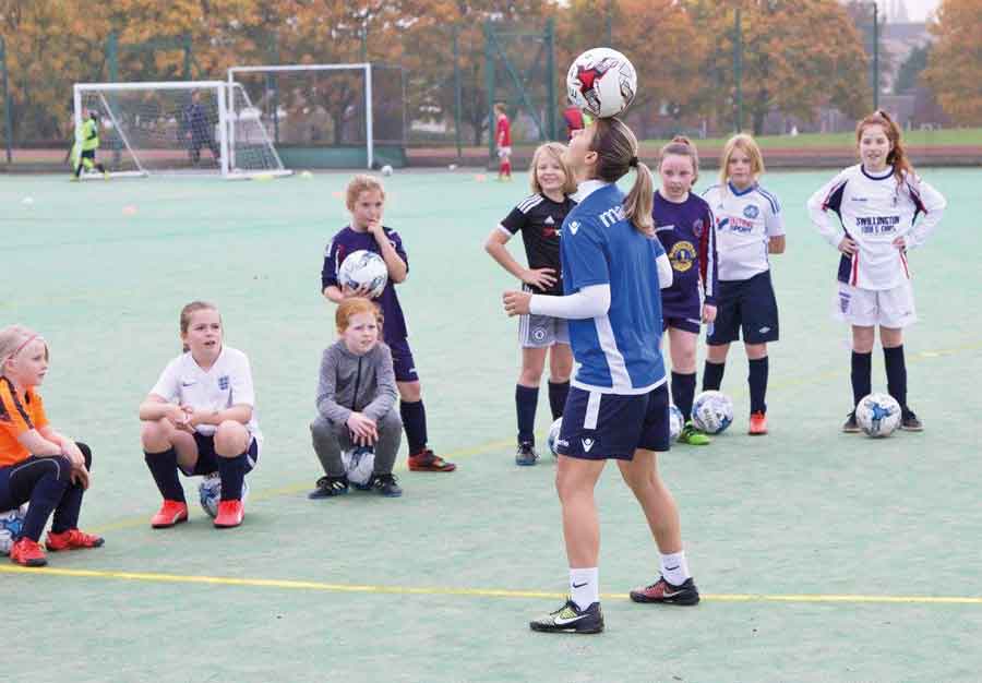 Girls Football Training Takes On An International Flavour - Yorkshire ...